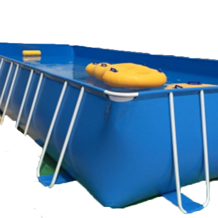 Portable fish pond with foldable Biofloc tarpaulin fish tank