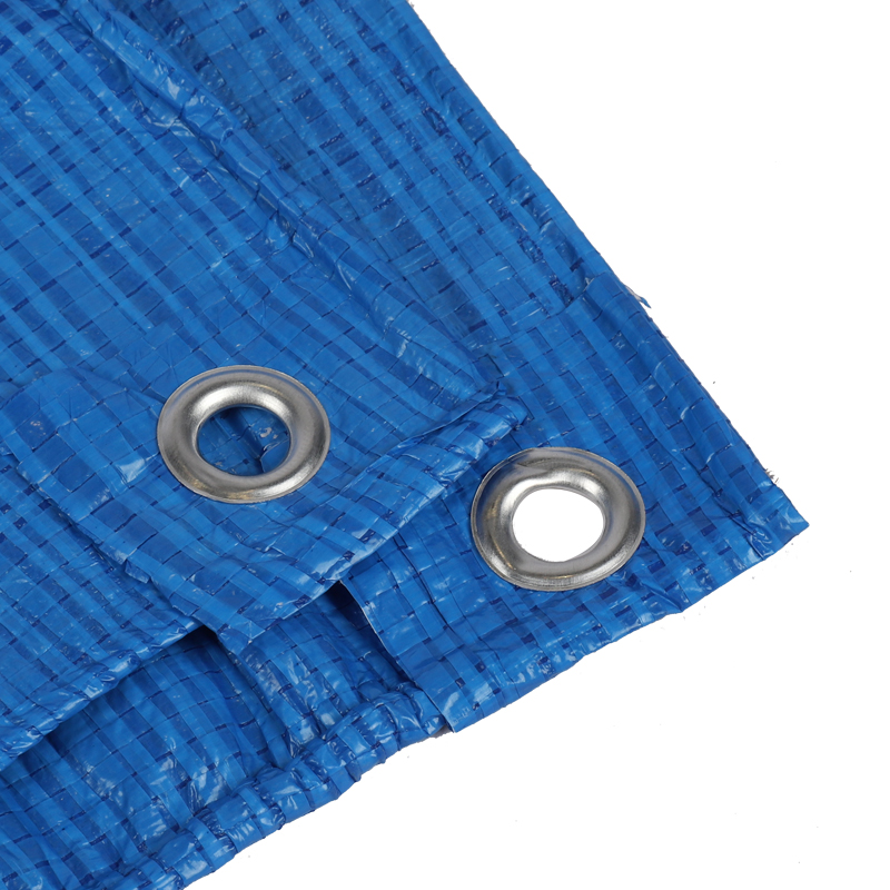 Waterproof polyethylene tarpaulin covered with plastic canvas tarpaulin